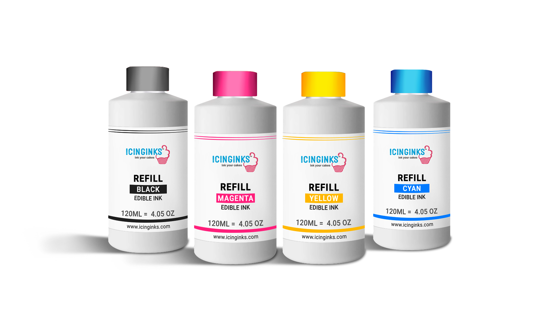 Shop 100ml Icinginks Edible Refill Ink Bottle for Epson Printer Online