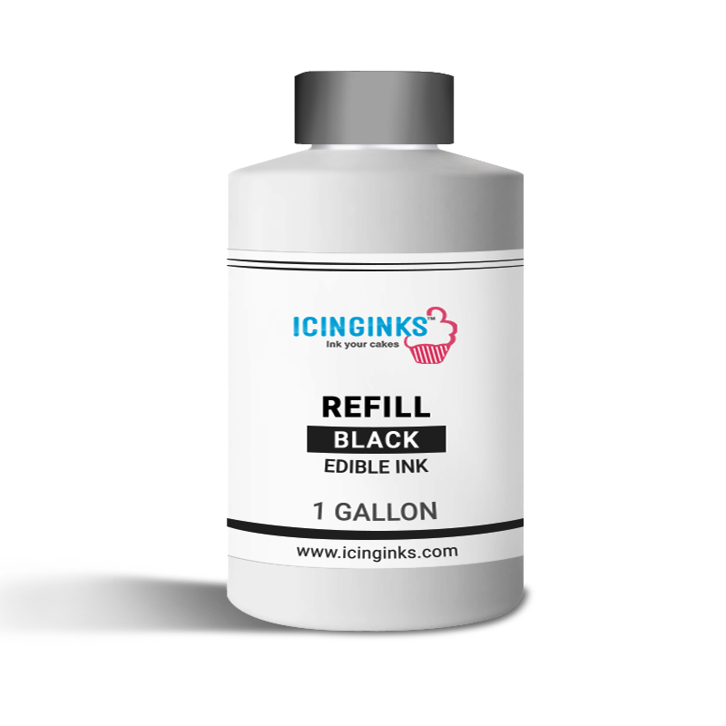 Edible Black Ink Refill for Canon Printers – 1 Gallon