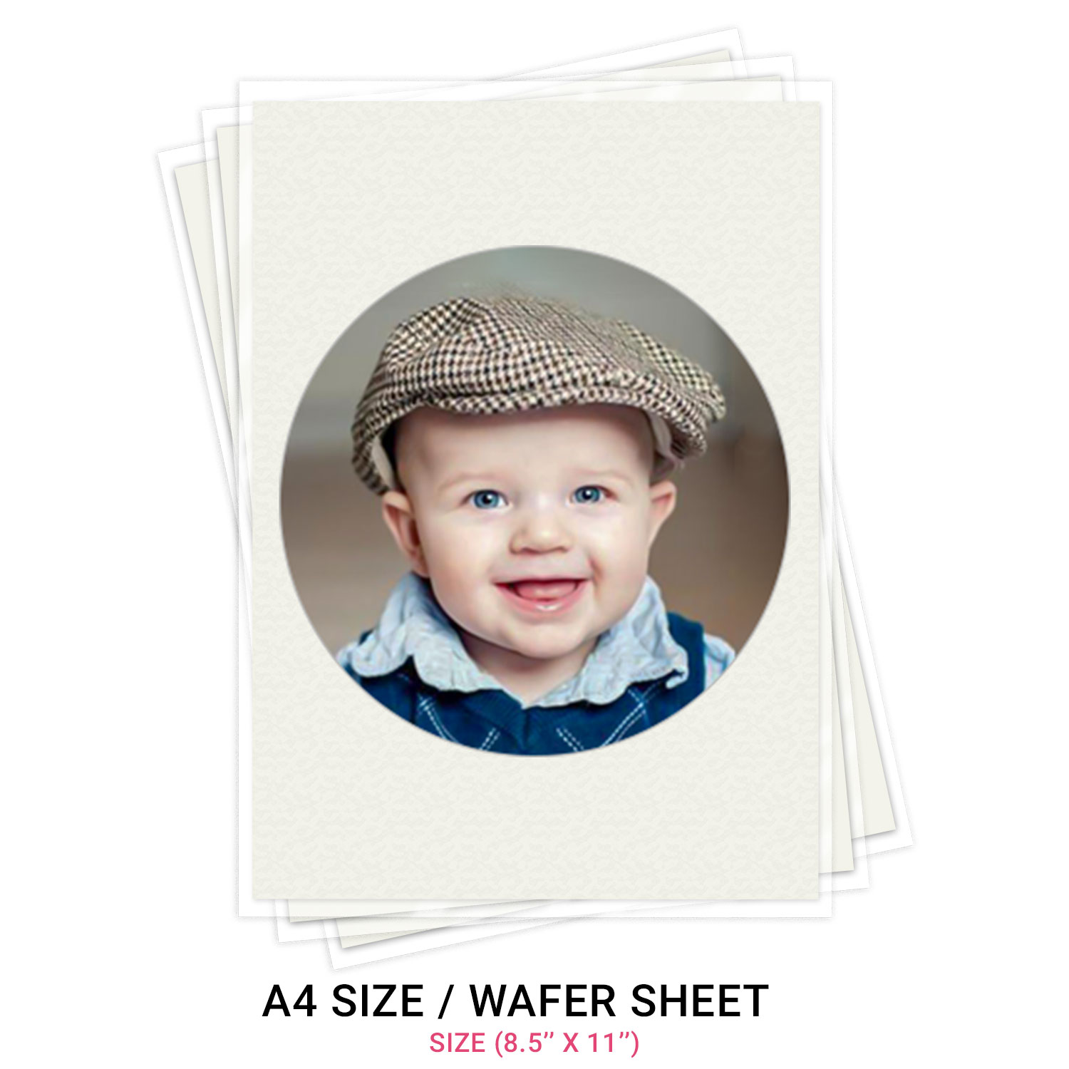 Custom Printed Edible Image Wafer Sheet Circle | Rice Paper Cake Toppers