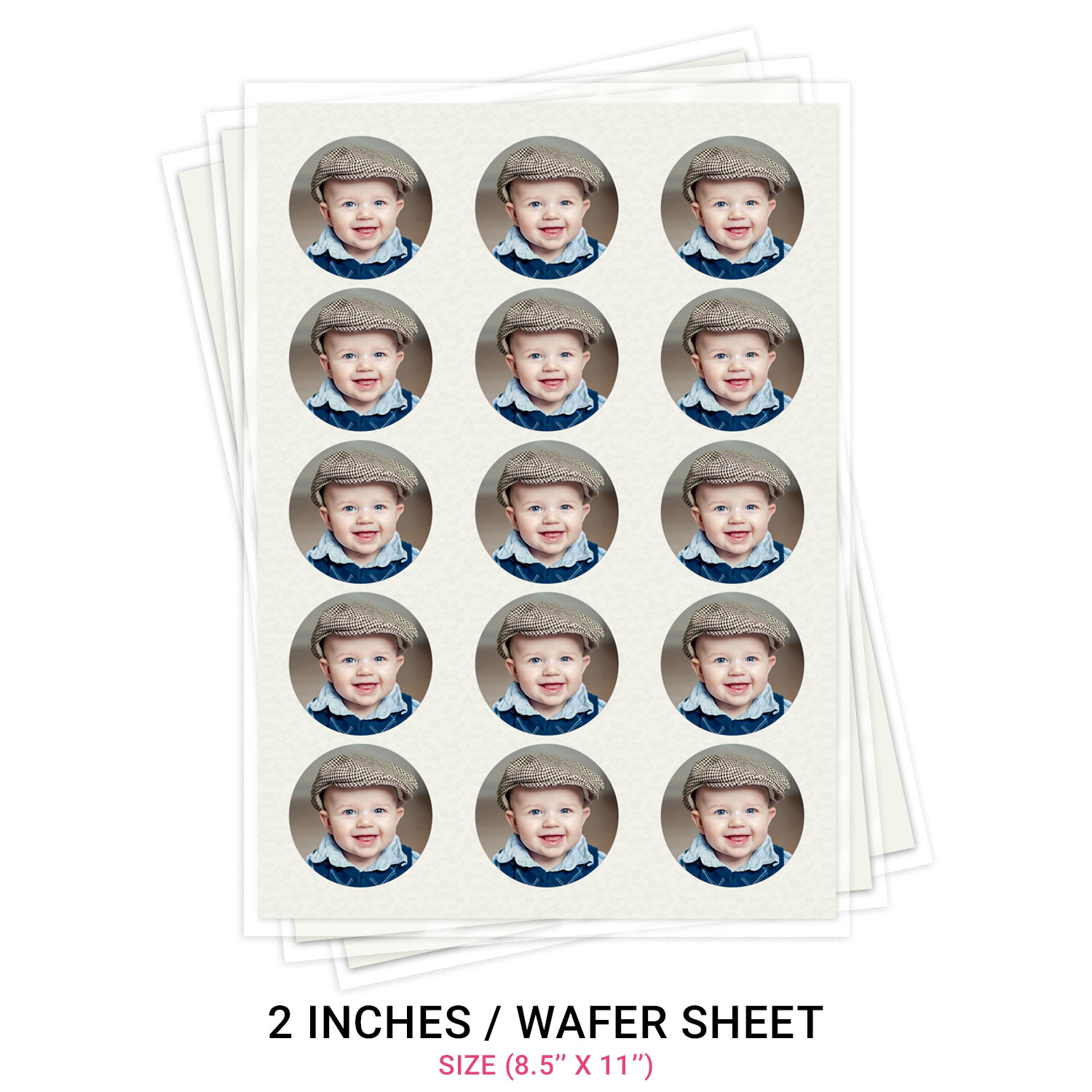 Best Circle Custom Printed Wafer Sheet By Icinginks | Buy 2’’ Circle ...