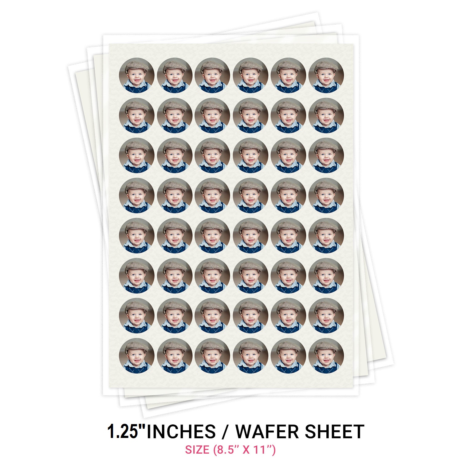 Buy Icinginks Custom Printed Wafer Sheets 1.25’’ Circles | Best Custom ...