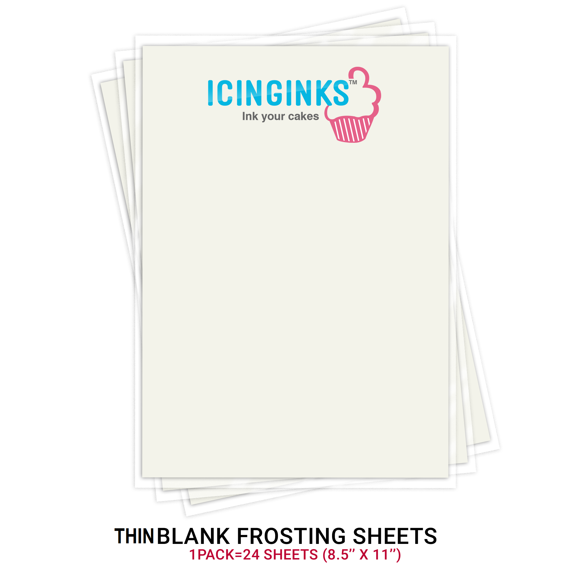 Icinginks Thin Edible Frosting Sheets | Buy Blank Frosting Paper Online