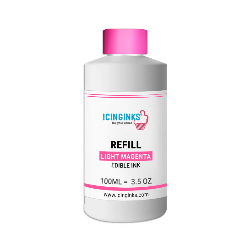 Light Magenta Edible Ink Refill Bottle – 120ml for Epson