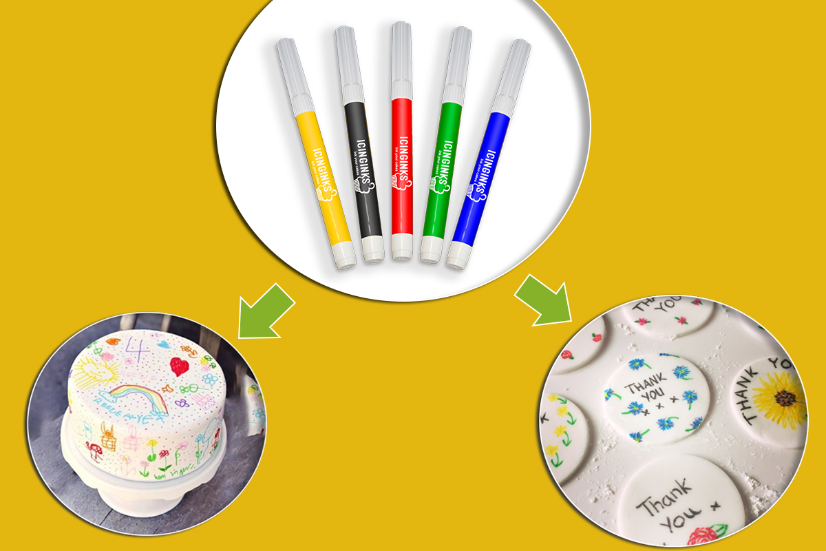 Use Edible Ink Markers in Stylish Cake Decoration | Icinginks
