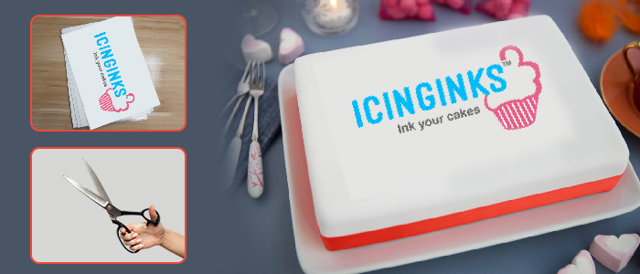 Image: An Icinginks’ logo with tagline on top of a cake